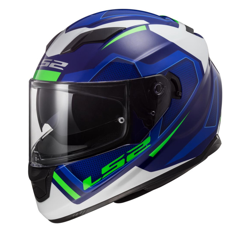 ΚΡΑΝΟΣ FULL FACE LS2 STREAM EVO FF320 AXIS WHITE BLUE :: Toofast