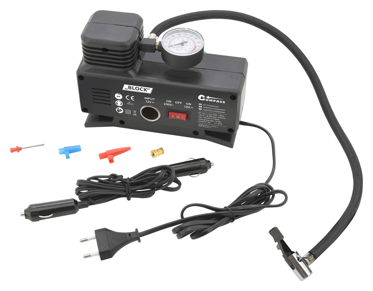 ΚΟΜΠΡΕΣΕΡ ΑΕΡΟΣ 12V/220V 250 PSI OEM-100 | Toofast :: Εξοπλισμός ...
